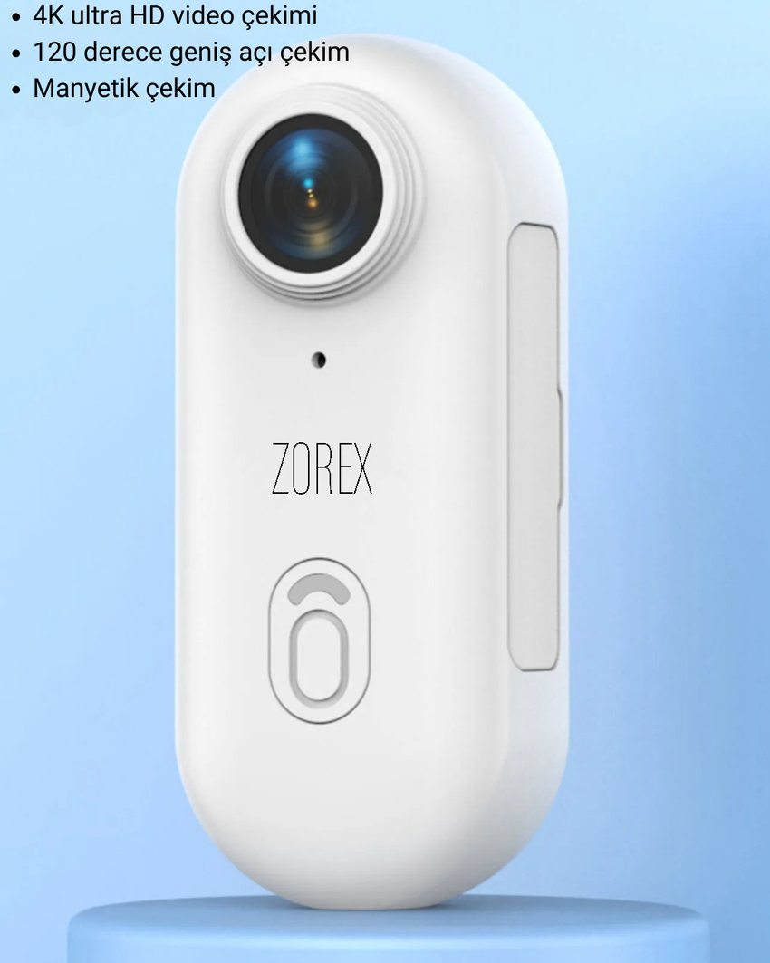 ZOREX 4K Aksiyon Kamerası | Ultra HD, Su Geçirmez, Geniş Açı Lens