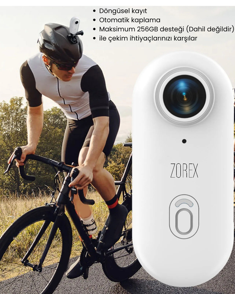ZOREX 4K Aksiyon Kamerası | Ultra HD, Su Geçirmez, Geniş Açı Lens